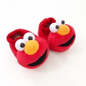 Sesame Street Shoes | Sesame Stree Elmo Furry Toddler Slipper L910 ...